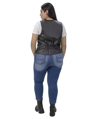 Chaleco Talla Extra Locura Vinipiel