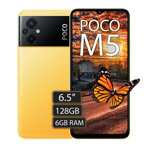 Celular Xiaomi Poco M5 Ram 6GB Almacenamiento 128GB - Amarillo