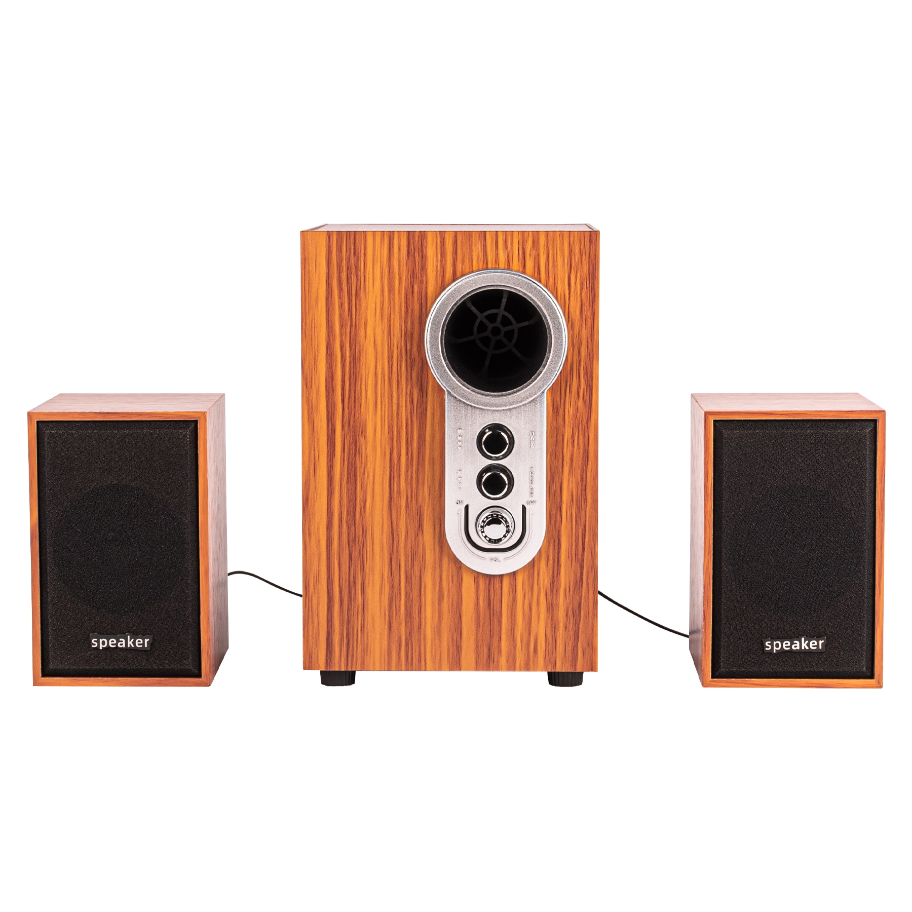 Minicomponente Minimalista Retro Diseño Tipo Madera con Subwoofer ...