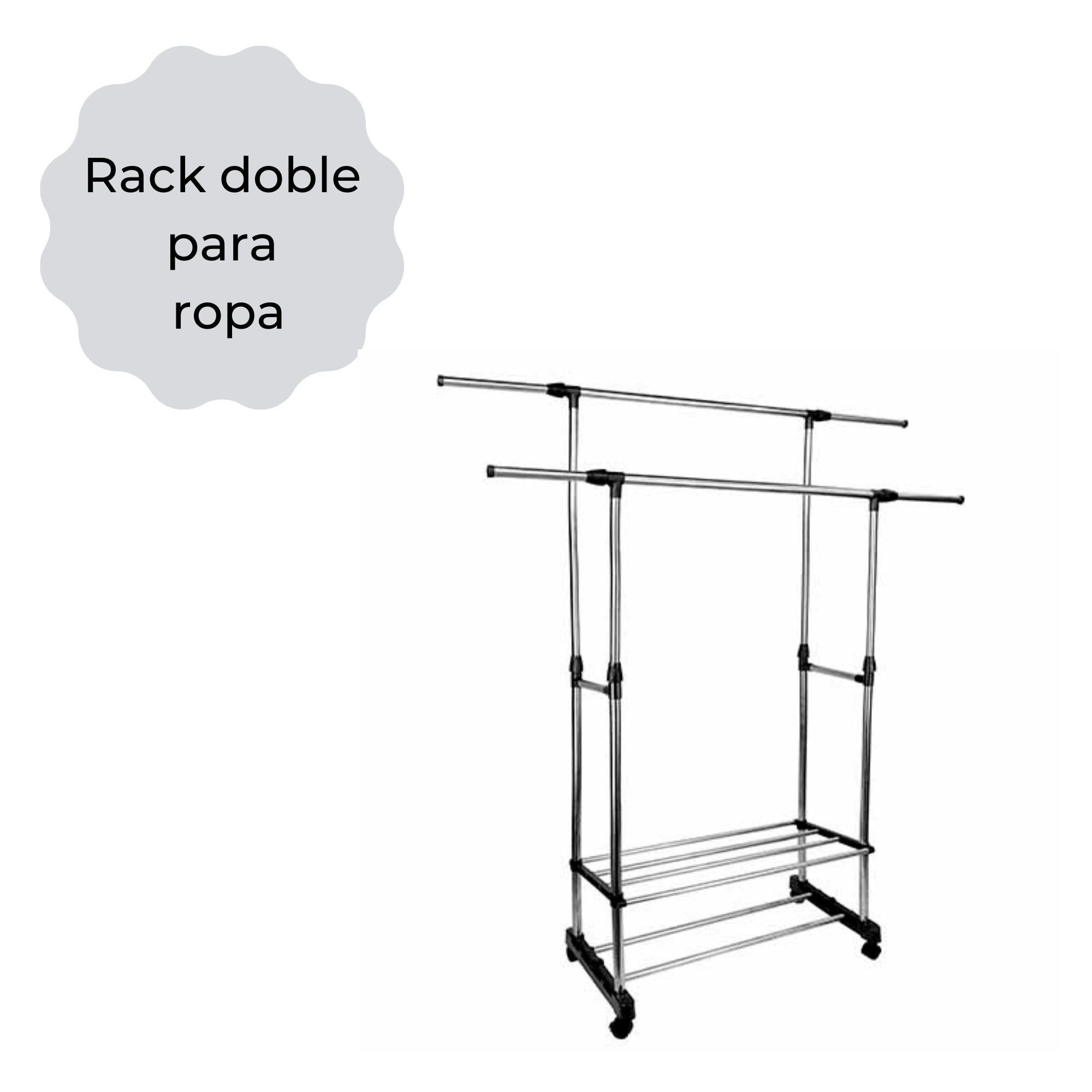 Rack ajustable organizador para ropa