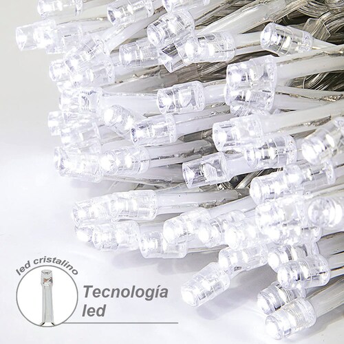 Serie Luz 400 Leds 8w Cristalino 8 Secuencias 18 Mt