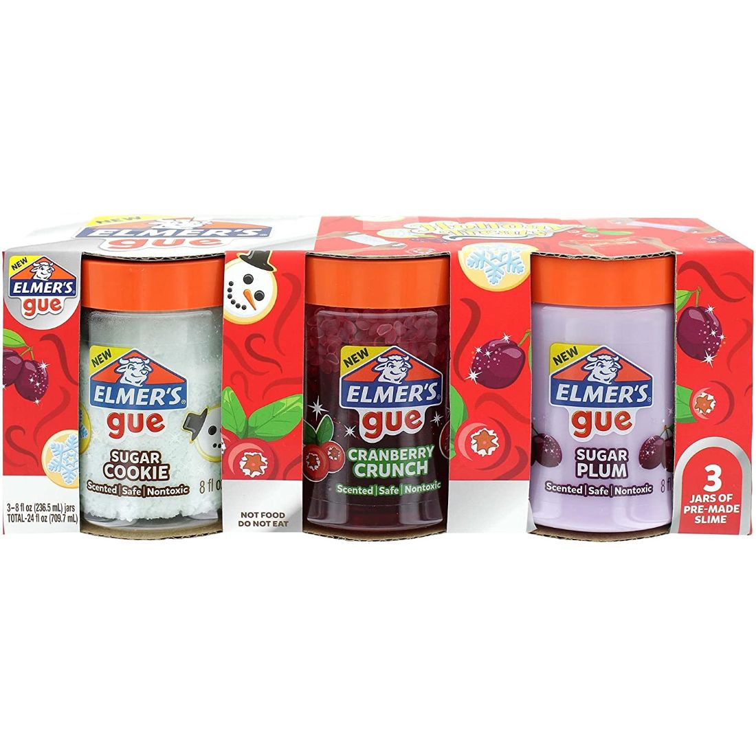 Kit de Slime Prefabricado Elmer´s Holiday Incluye 3 recipientes