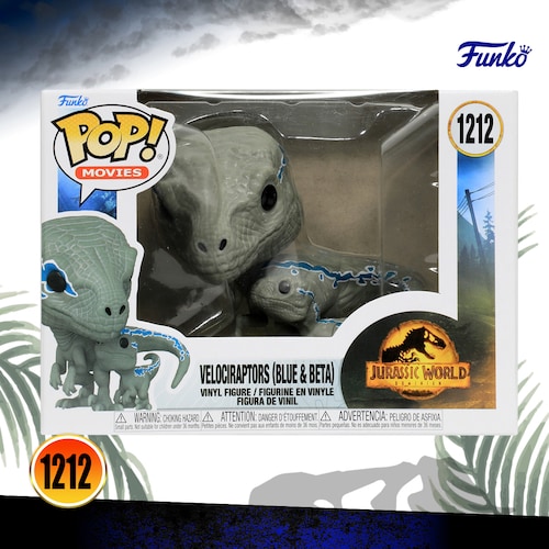 Funko Pop Velociraptors Blue y Beta #1212 Jurassic World Dominion