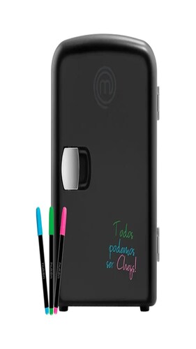 Mini Refrigerador Masterchef Draw-Erase 4 Litros Negro MK-F-4DE
