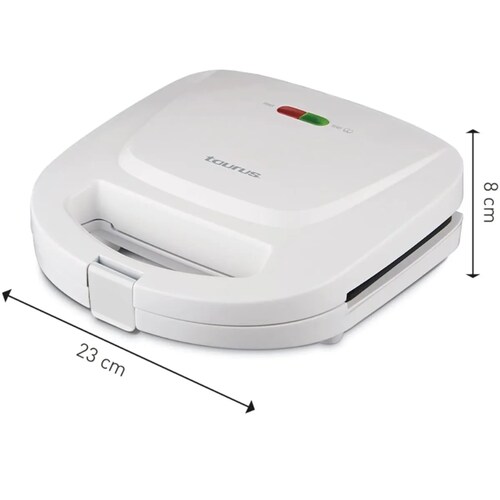 SANDWICHERA TAURUS LANCHE-MAX2 antiadherente 2 rebanadas blanco