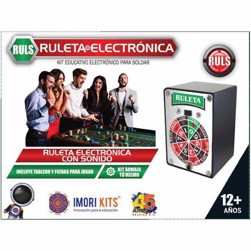 RULETA ELECTRÓNICA CON SONIDO PARA ARMAR **(REQUIERE CAUTIN Y SOLDADURA ...