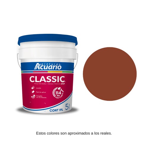 Pintura Classic Color Rojo Óxido Acuario 19 Lt Va41390