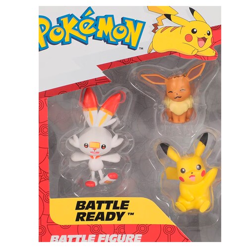 Pokemon Pikachu, eevee, scorbunny, ditto, Sobble. Set 6pz