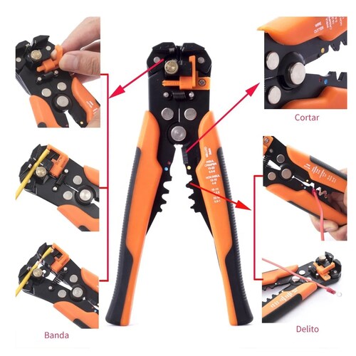 Pelacables Automático Multifuncionalcortacables 5 Y 1 Naranja