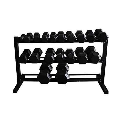 RVT Sports Rack Para Mancuernas Hexagonales 3 Niveles Gym Crossfitness