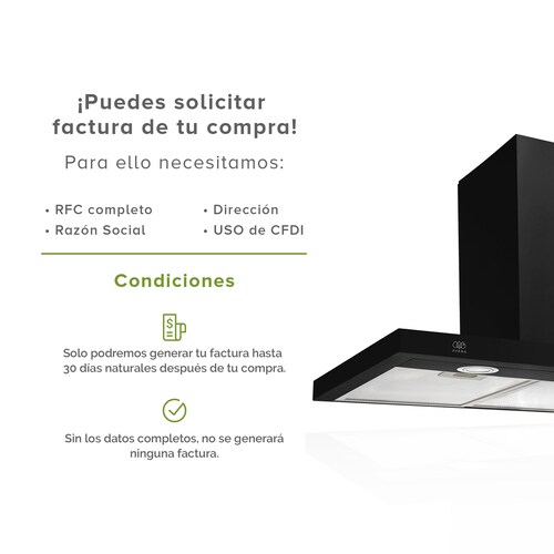 Campana Extractora Purificadora De Pared 90 cm Avera CEV90BN