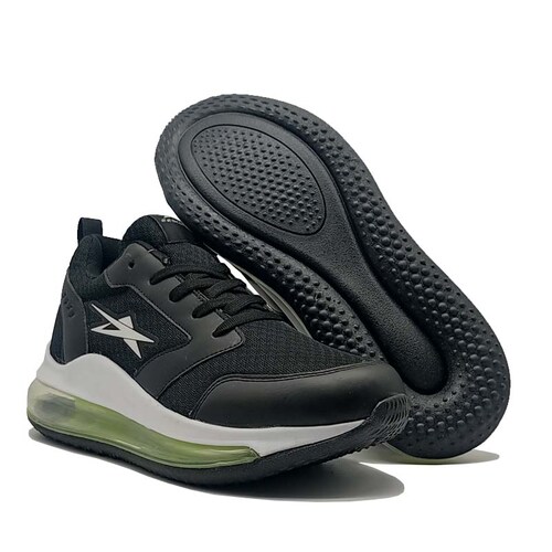 Tenis Eescord 3755 Negro Verde Valvula Hombre Ligeros Originales Deportivos