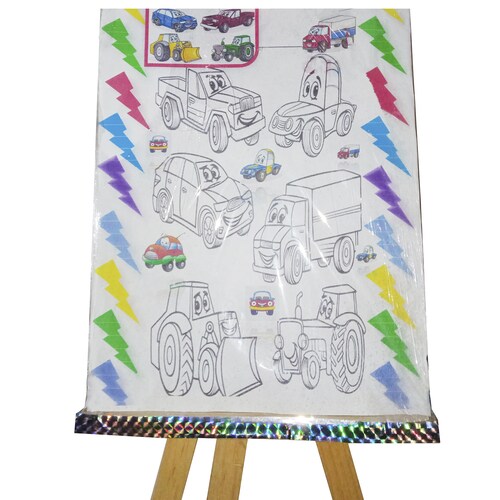 Caballete de madera para pintar y dibujar niños 56x22 cm