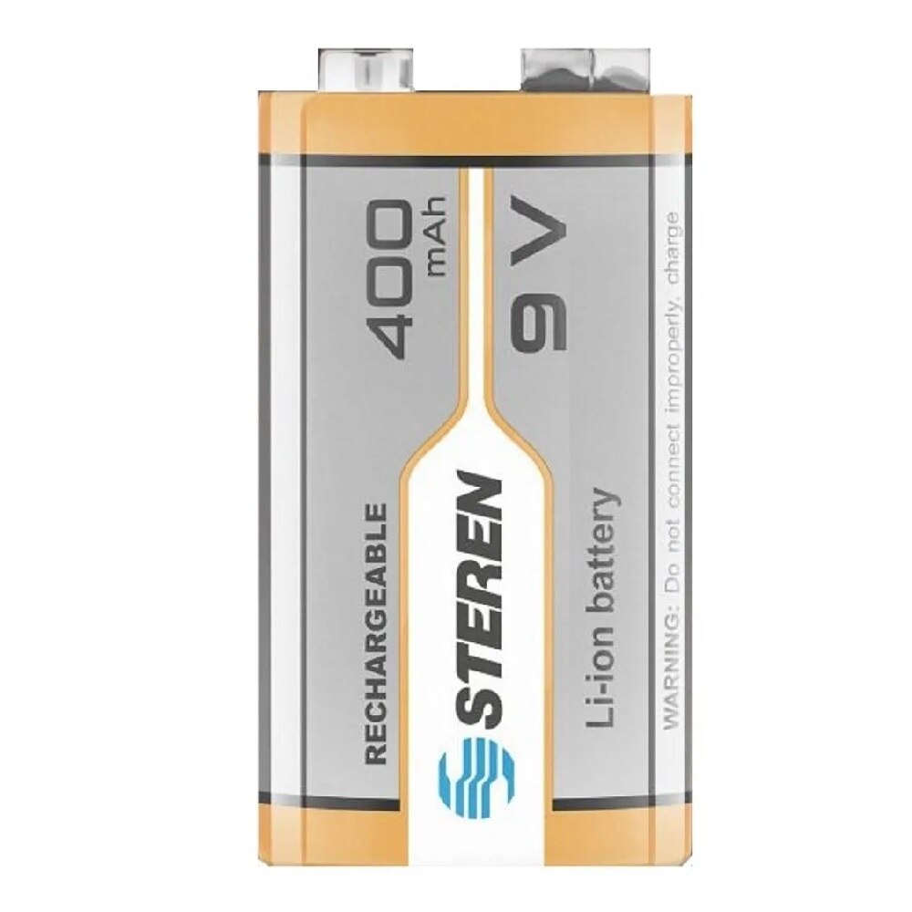 Batería Recargable Usb Li-ion 9v Cuadrada 400 Mah Steren