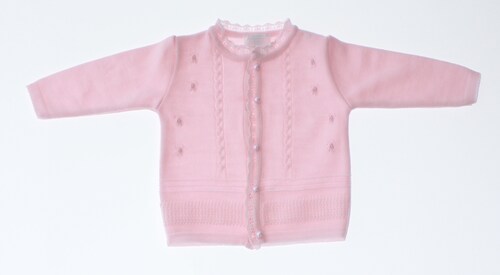 Sueter Niña Pequeña Tejido Rosa 3047 1 a 3 Años.