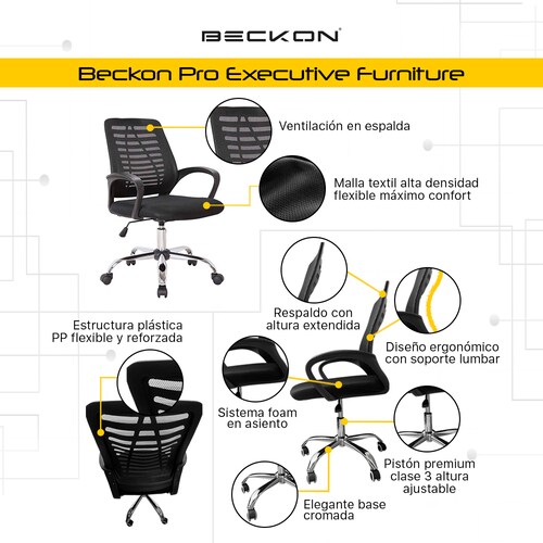 Silla Home Office Chair Pro Executive Lumbar Beckon