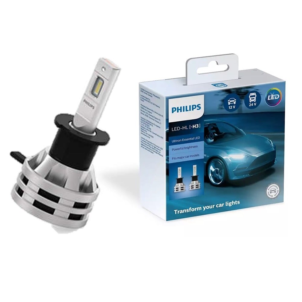 Kit Focos Led H3 Philips 6500k 2 Piezas Original
