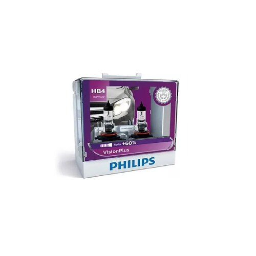Kit Focos 9006 Philips Vision Plus 12v 55w 60% + Iluminación