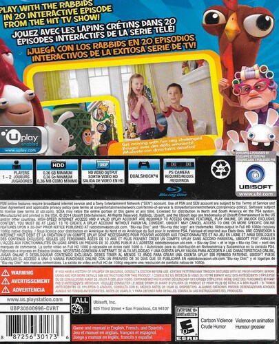 Rabbids Invasion Compatible PS4