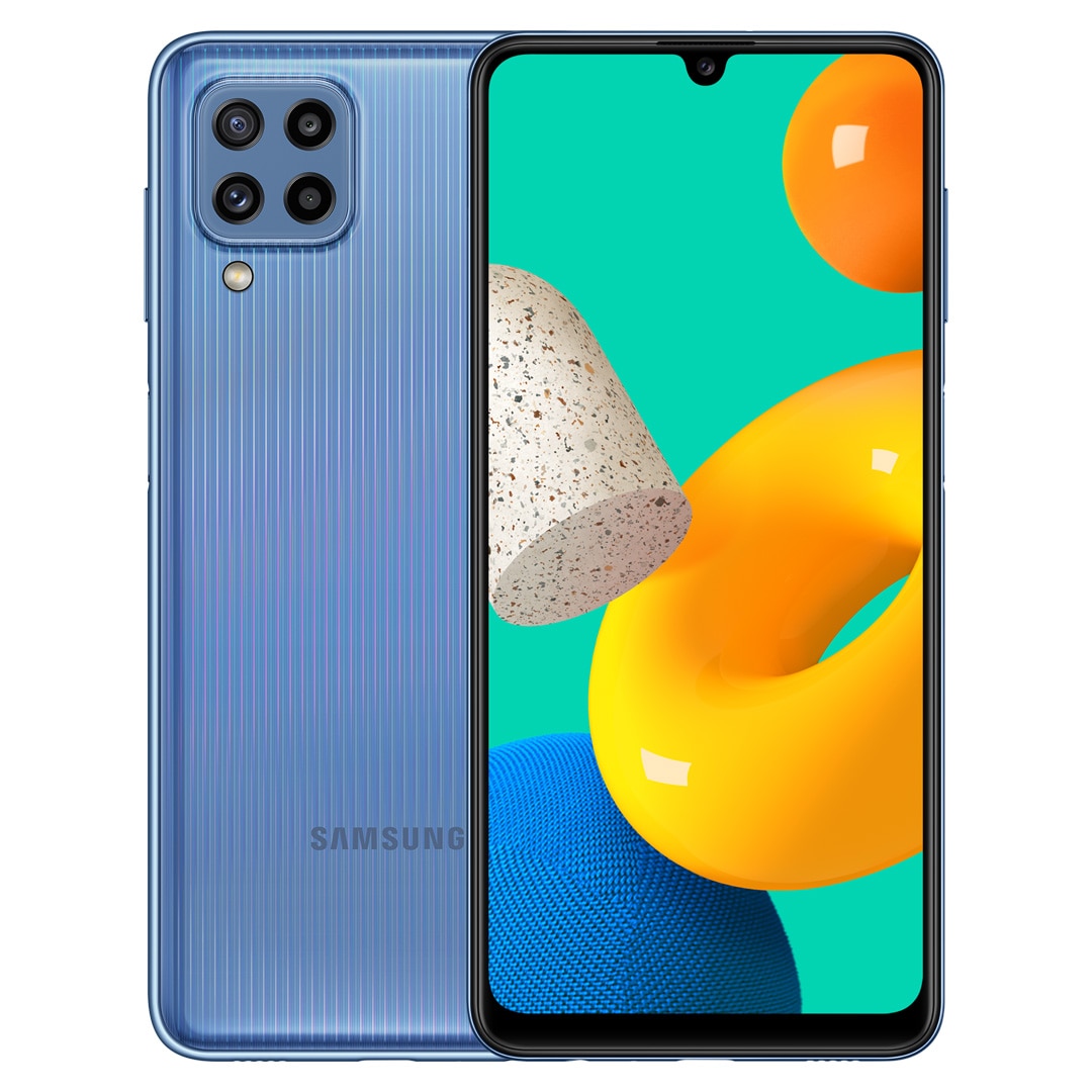 Celular Samsung Galaxy M32 (6000 mAh) Dual Sim 128GB Light Blue 6GB Ram