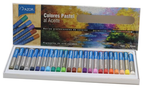 Colores Pastel Aceite Stafford 24 Pzas. Gises Pastel Aceite