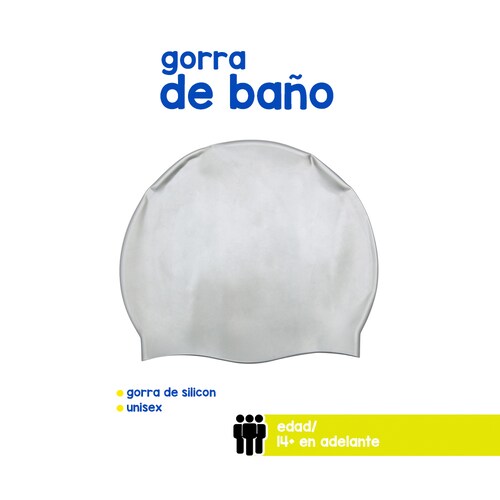 Gorro De Natación Bestway Silicon Impermeable Unitalla 3 Pzas