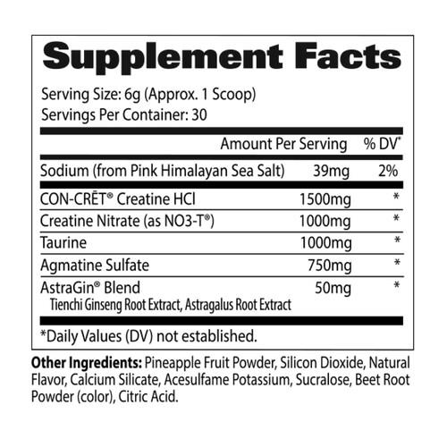 Creatina Gat Creatine HCI+ 180g 30 Serv. - Limonada