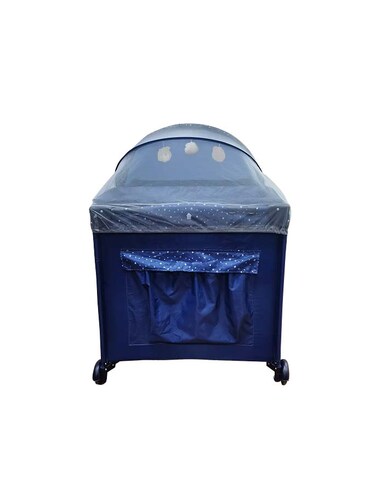 Cuna Corral Prinsel Siesta Azul Mecedor Cambiador
