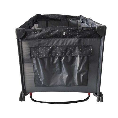 Cuna Corral Prinsel Siesta Gris Mecedor Cambiador