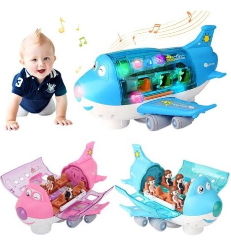 Avión Musical Con Luces Y Movimiento Airliner Universal