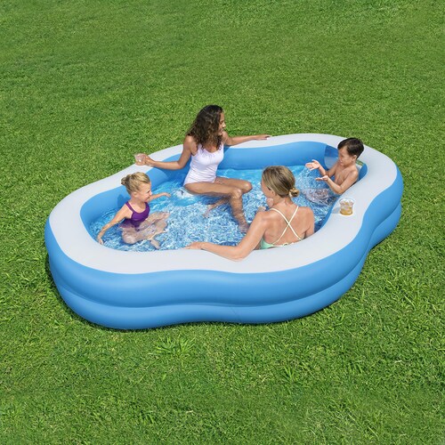 Alberca Inflable Familiar Con Asientos Bestway 821 Lts 270 Cm Azul