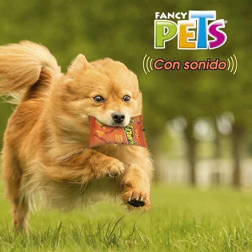 Fancy Pets JUGUETE DE TELA DOGGIE SCRUNCH QUESO