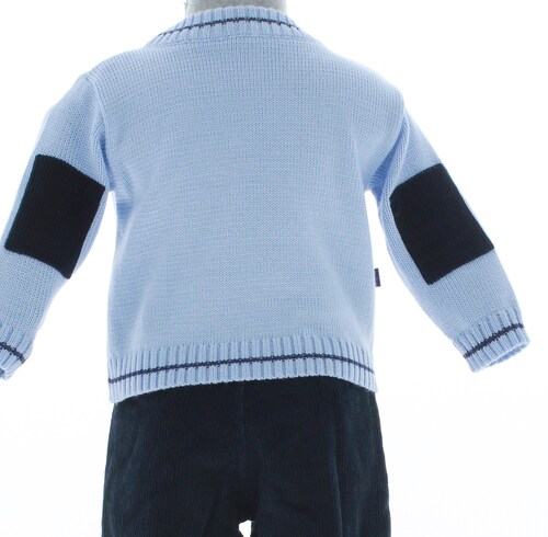 Conjunto Niño Pantalon y Sueter Azul Cielo 3332 1 a 5 Años.