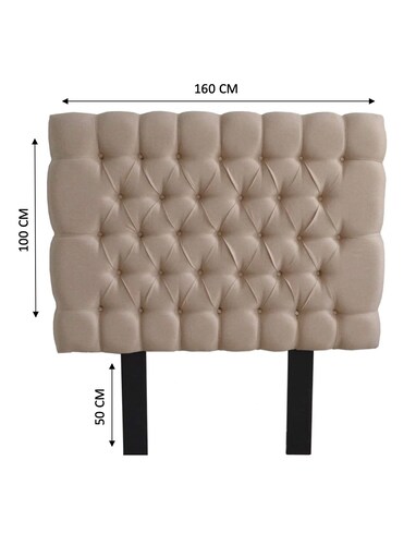 Cabecera Capitonada SoHo Queen Beige - Moderna, , Recamara, El Bazar Store
