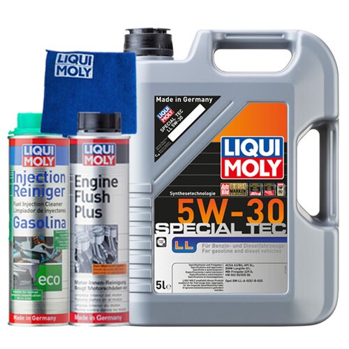 Kit Liqui Moly Special Tec 5w-30 + microfibra de regalo.