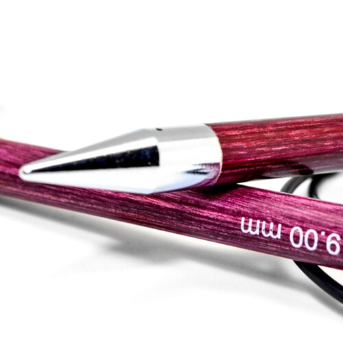 Aguja Tejer Circular Royale 80cm Cable Giratorio 9mm Knitpro