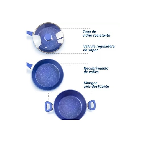 Sartenes Jade Antiadherente Juego 3 Piezas Cook Jade Pan