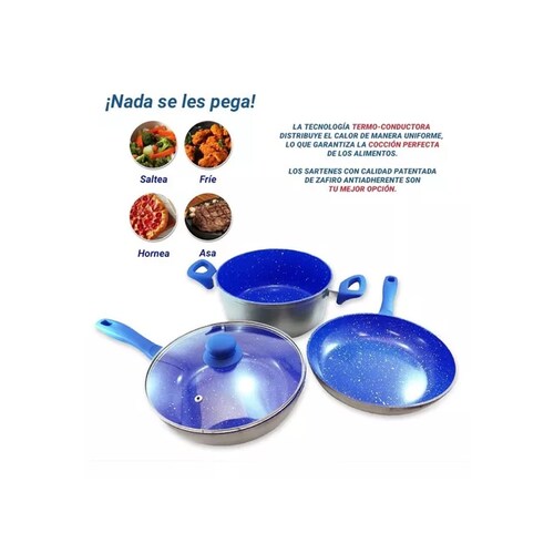 Sartenes Jade Antiadherente Juego 3 Piezas Cook Jade Pan