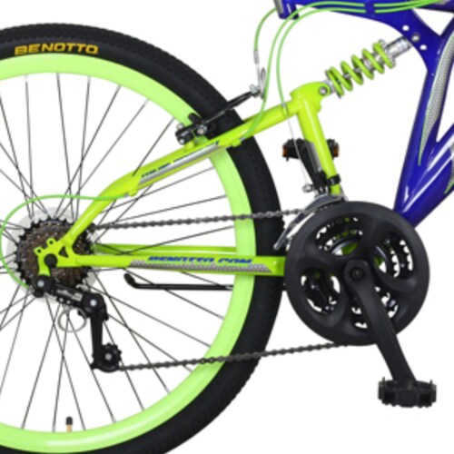 Bicicleta BENOTTO Montaña RUSH R26 Acero 21V. Azul Oscuro/Verde Hombre
