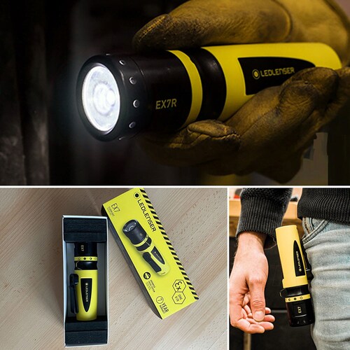 Linterna Industrial Antiexplosiva EX7 Amarilla Ledlenser