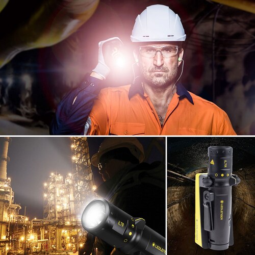 Linterna Recargable Industrial Antiexplosiva iL7R Negra Ledlenser