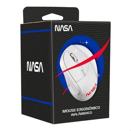 Mouse Inalámbrico Recargable Edición Nasa Gamer 1600 Dpi 6 Botones