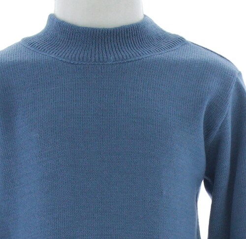 Sueter Ligero Niño Color Azul Pizarra Cuello Alto 3460 2 a 16 Años.