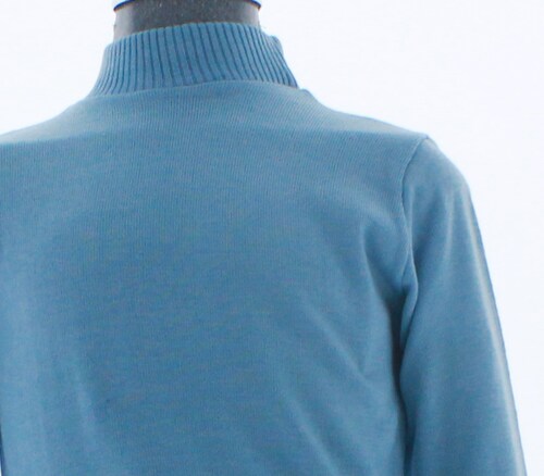 Sueter Ligero Niño Color Azul Cielo Cuello Alto 3461 2 a 16 Años.