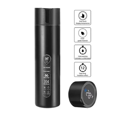 Termo Digital Led Inteligente De Acero Inoxidable 420ml