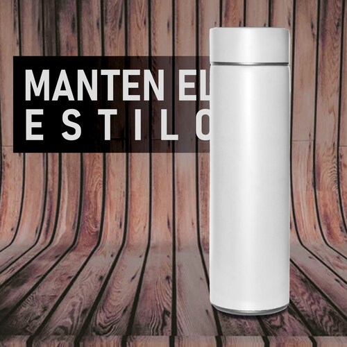 Termo Digital Inteligente de Acero Inoxidable 500ml Blanco