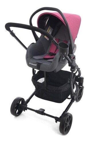 Carriola De Bebe Prinsel Prima Ts Portabebe/autoasiento Rosa