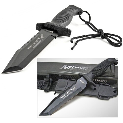 Cuchillo Combinado Negro Mtech USA