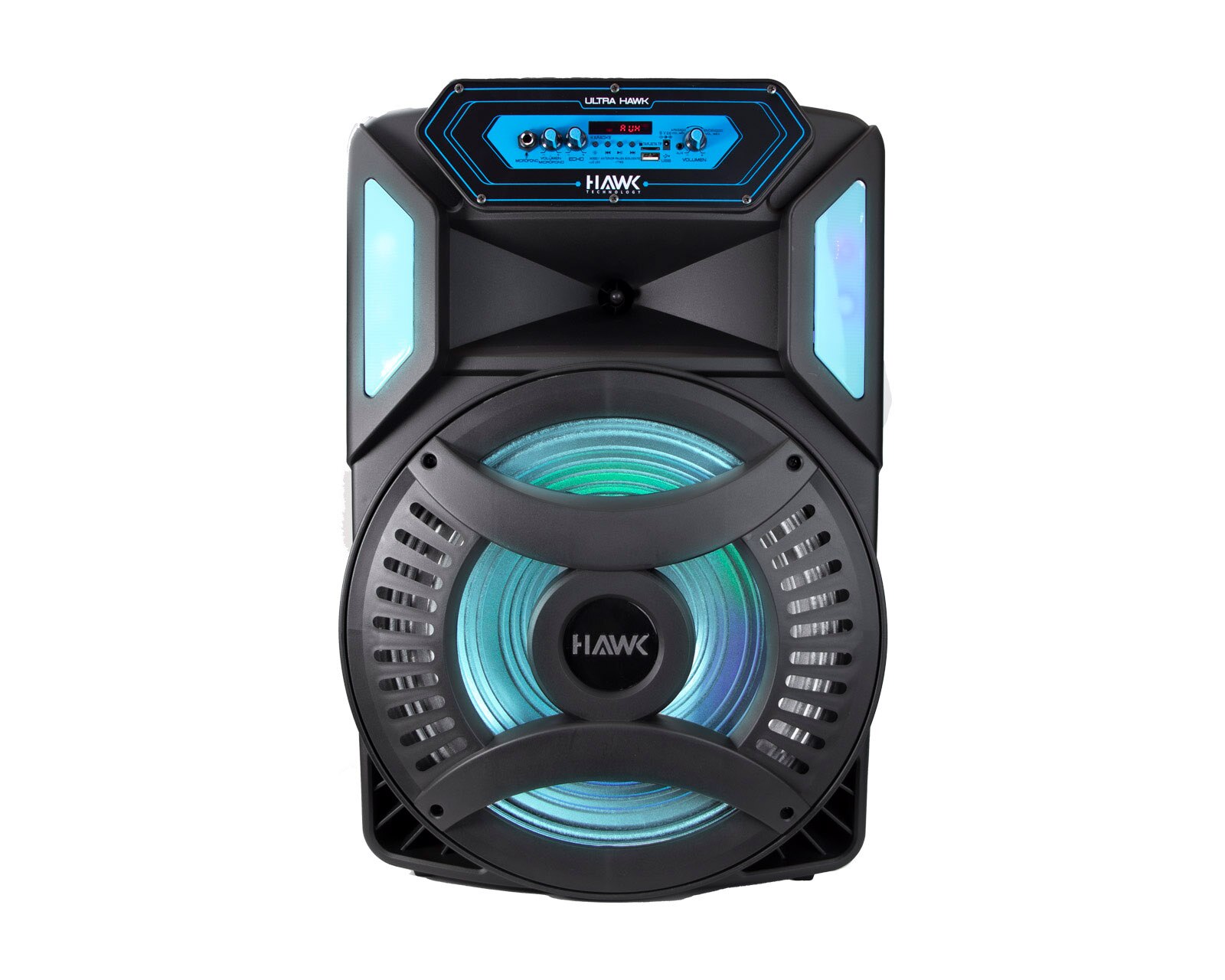 Bocina Bafle Ultra Hawk 15 Pulgadas Bluetooth Recargable