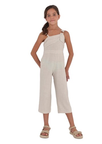 Mono largo asimétrico con lino para chica marca Mayoral